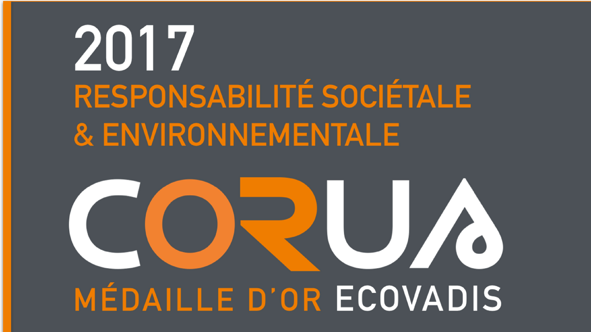 Médaille d’or RSE pour CORUS | CORUS