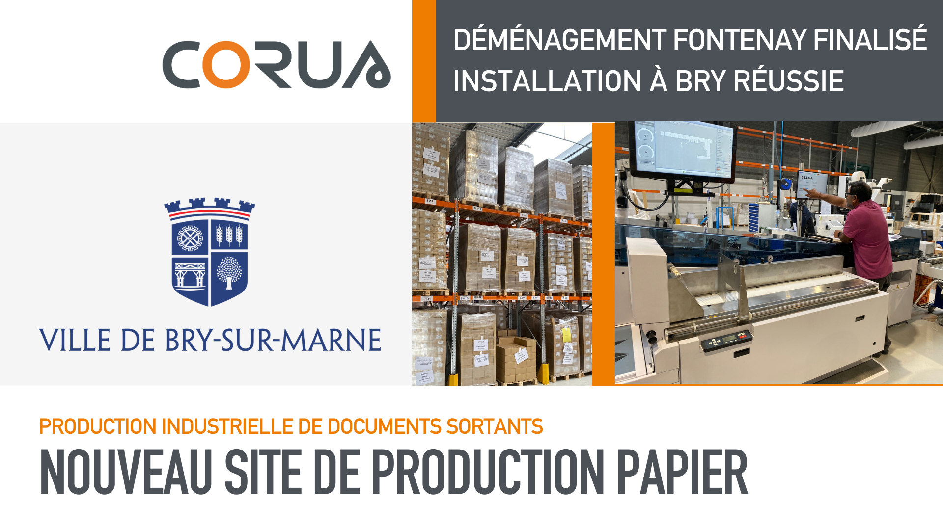 Un nouveau site de production de courrier papier en Ile-de-France | CORUS